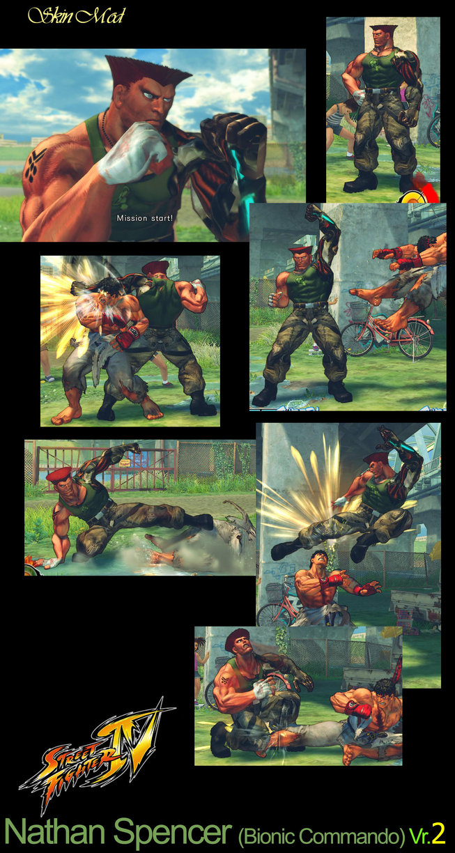 Nathan Spencer (Bionic Commando) - Street Fighter IV Mods