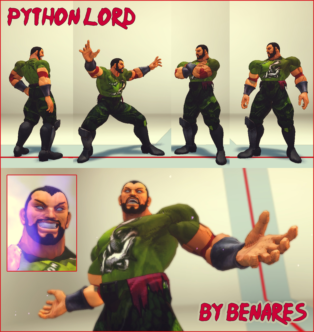 Python Lord - Street Fighter IV Mods