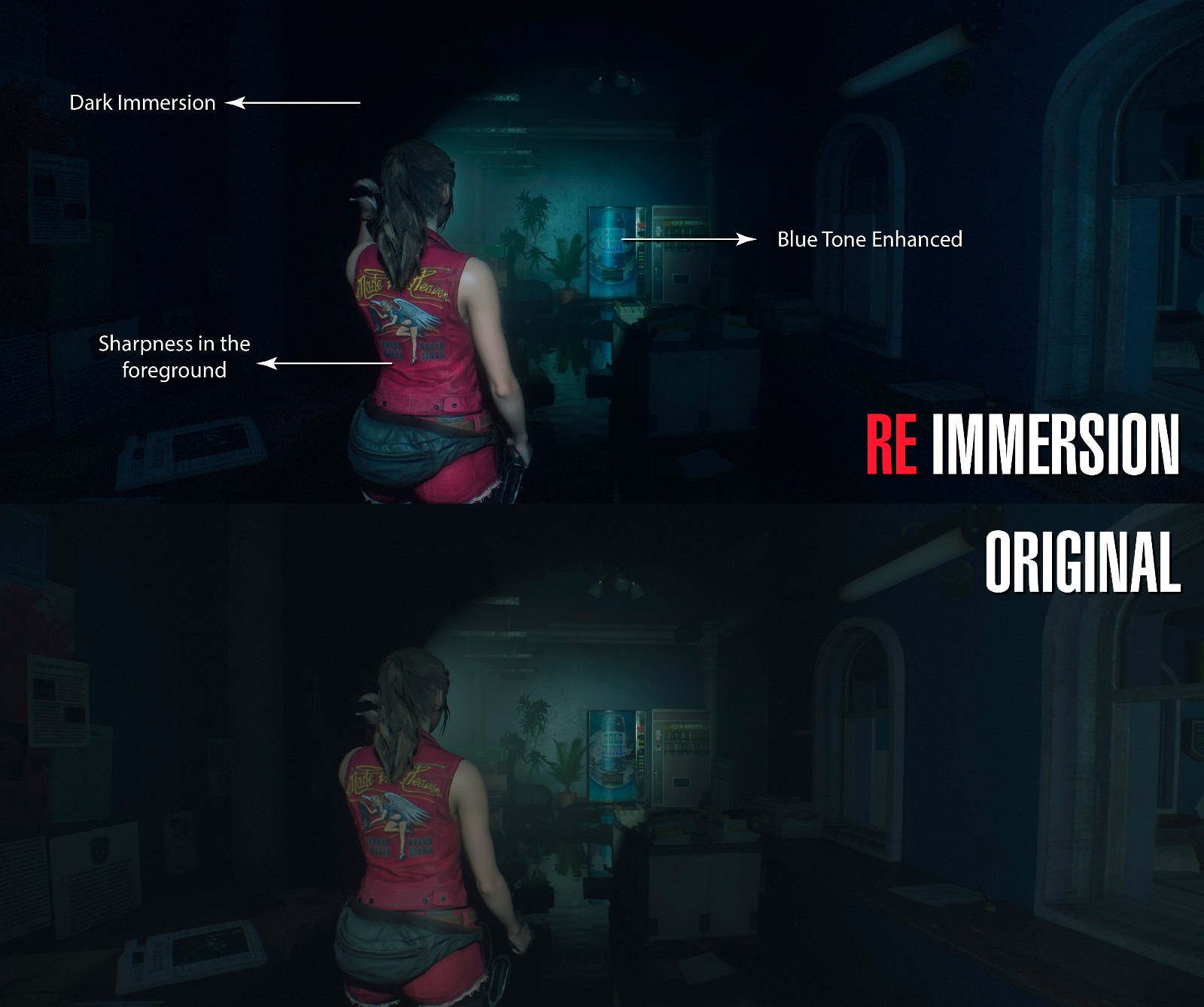 RE IMMERSION-RESHADE 2.0 (screen adjustment) - Resident Evil 2 Remake Mods