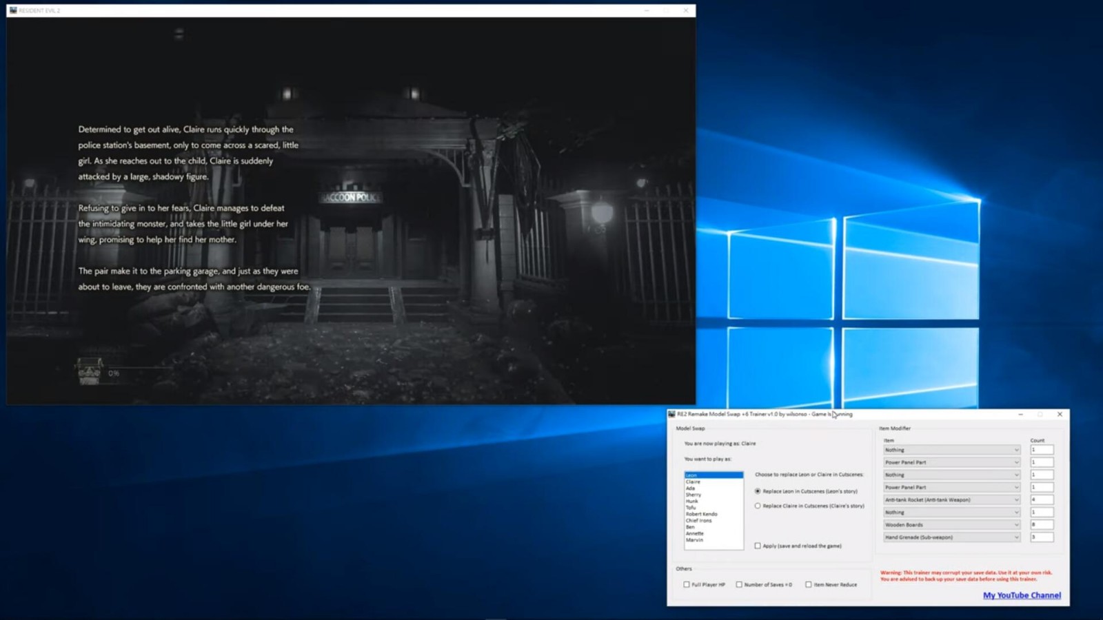 Resident Evil 2 reconstruction model exchange/items/camera +13 trainer ...