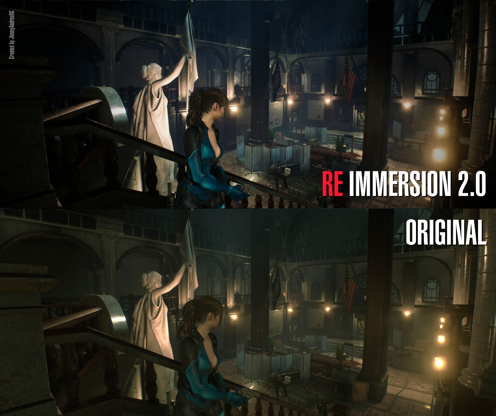 RE IMMERSION-RESHADE 2.0 (screen adjustment) - Resident Evil 2 Remake Mods