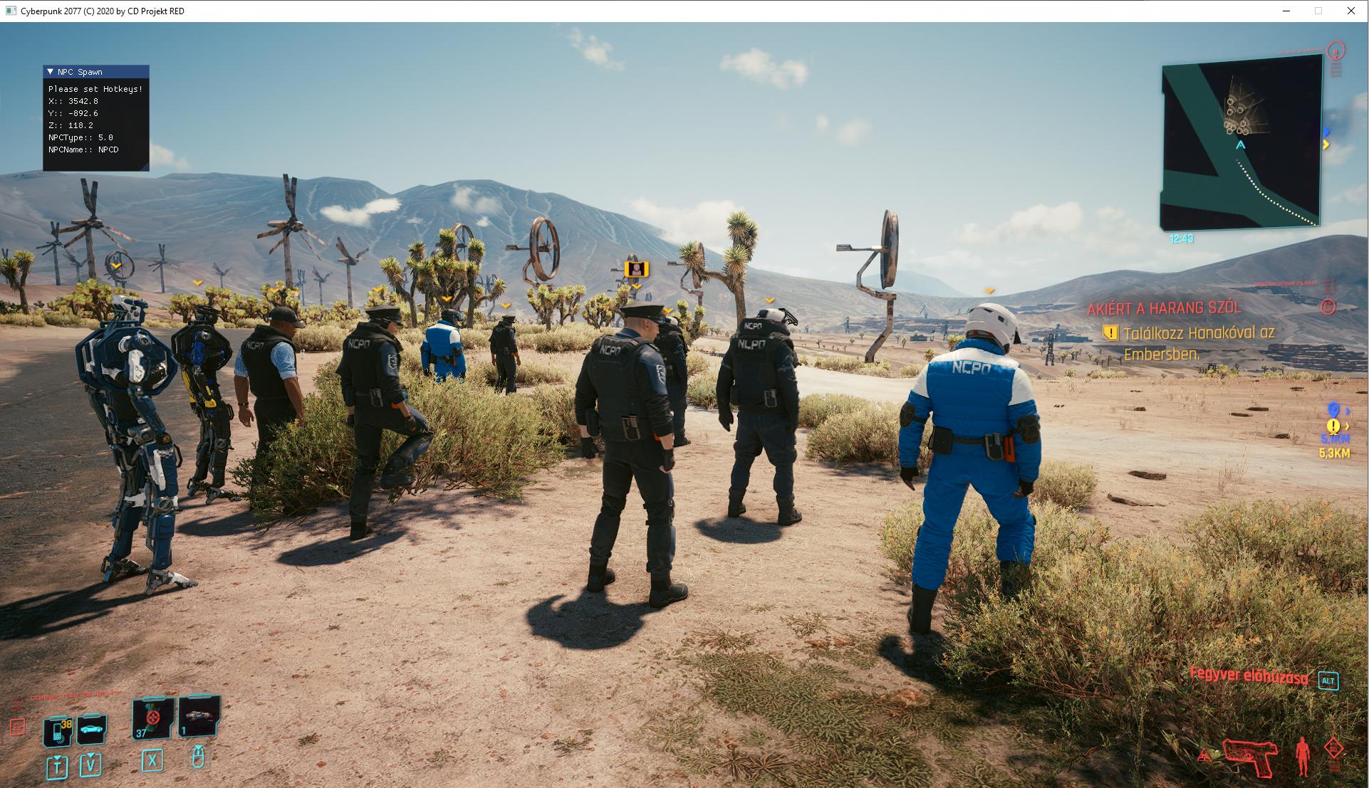 Spawn enemies around you - Cyberpunk 2077 Mods