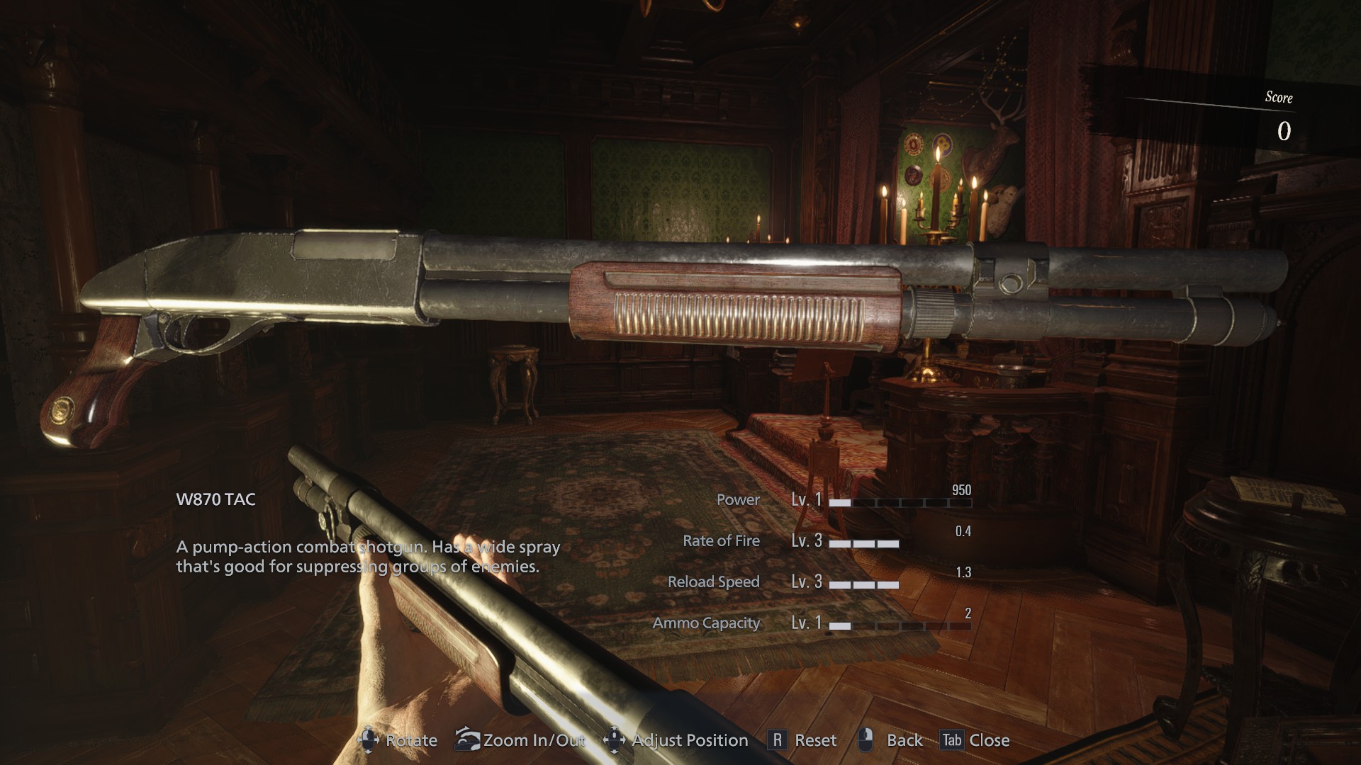 W870 TAC shotgun without accessories - Resident Evil Village Mods