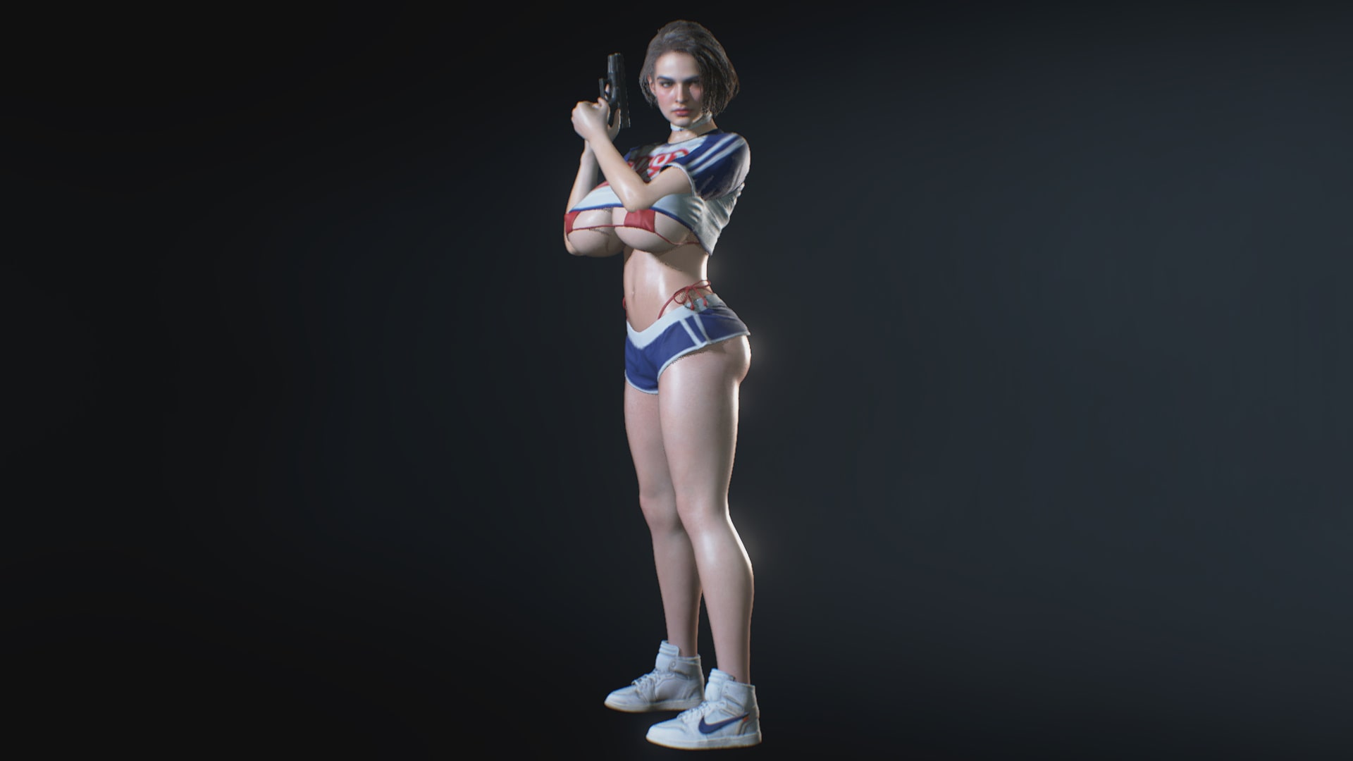 Jill Sugoi-Dekai Bikini Fitness Girl (Patch) - Resident Evil 3 Remake Mods