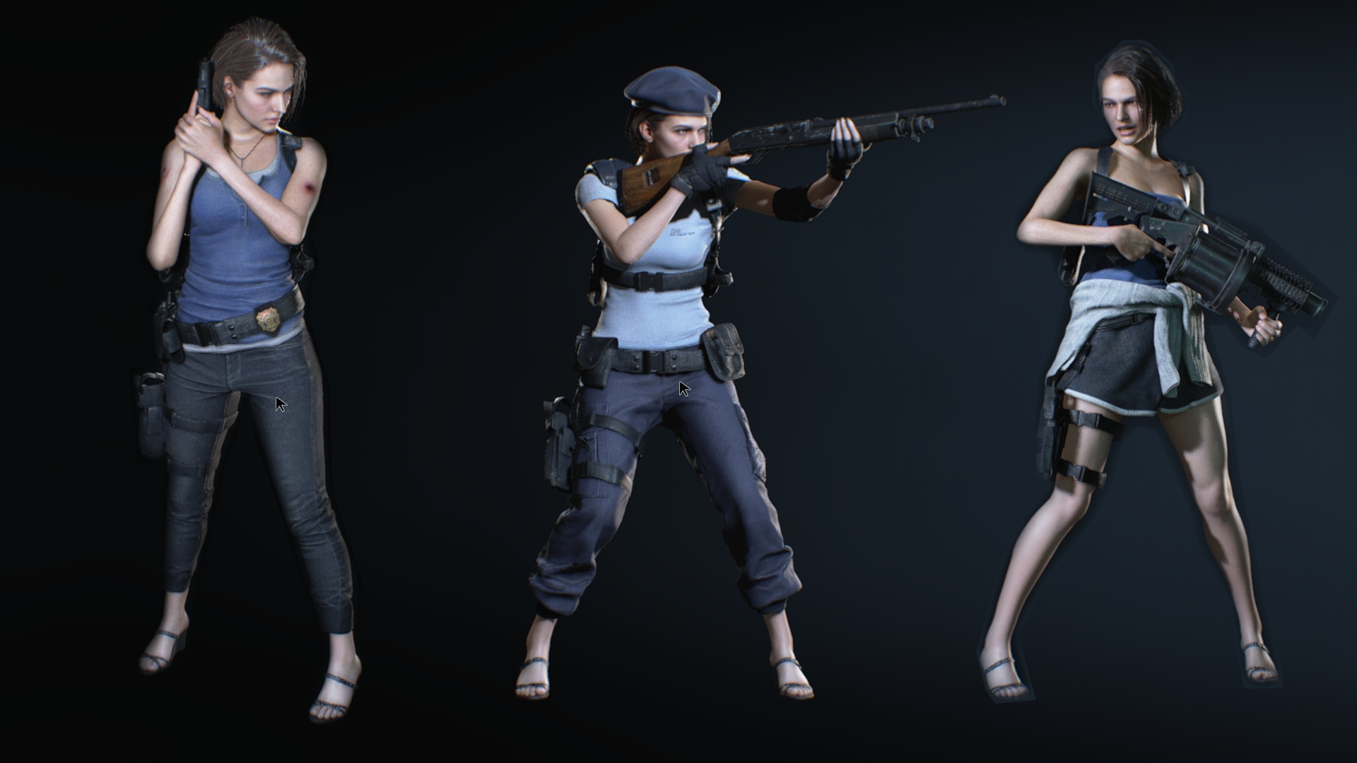 Jill Barefoot Sandals Collection - Resident Evil 3 Remake Mods