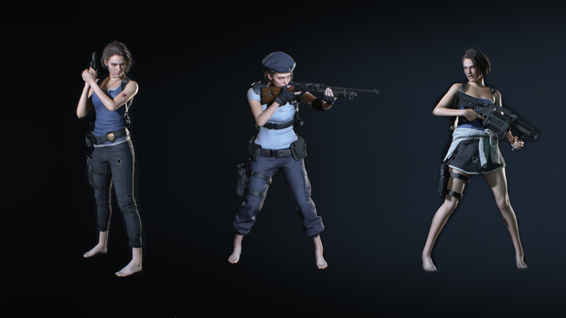 Jill Barefoot Sandals Collection - Resident Evil 3 Remake Mods