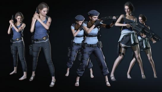 Jill Barefoot Sandals Collection - Resident Evil 3 Remake Mods
