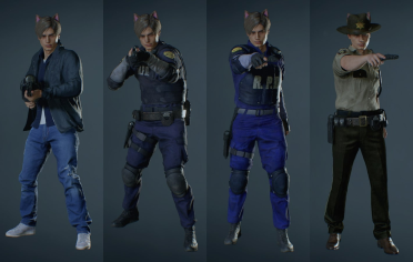 Leon Cat Boy - Resident Evil 2 Remake Mods