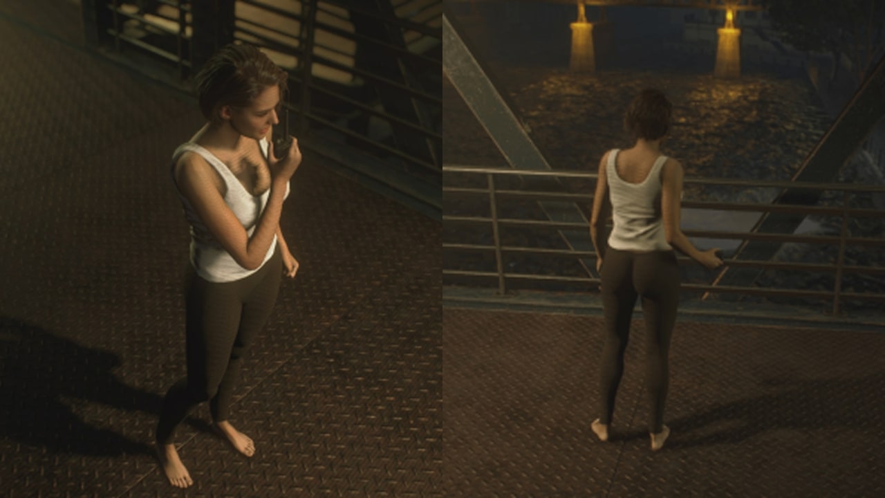 Jill Yoga Class - Pants Barefoot (Patch) - Resident Evil 3 Remake Mods