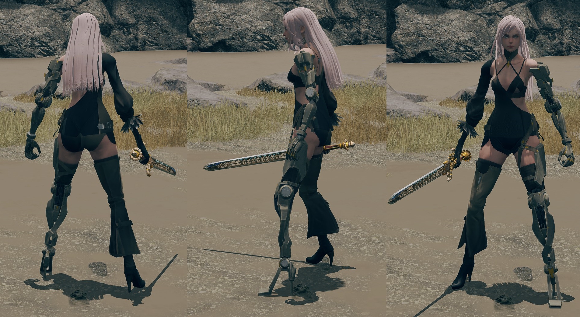 Gayle the Prosthetic Hunter - NieR Reincarnation - Elden Ring Mods