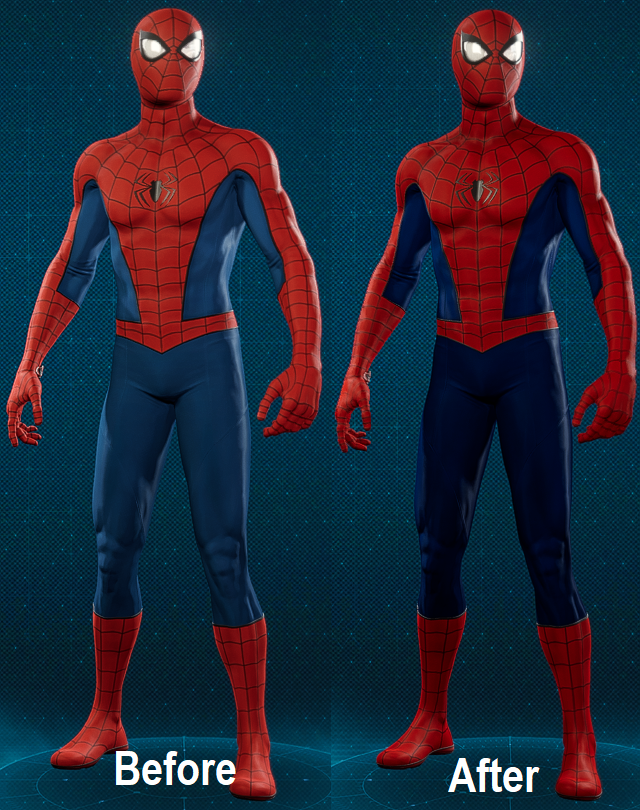 Classic Suit Recolored - Marvel’s Spider-Man Remastered Mods