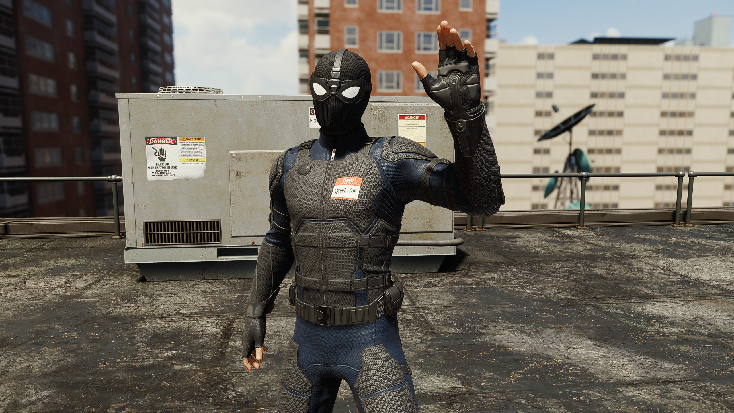 Stealth Suit - Spider Cop Recolor - Marvel’s Spider-Man Remastered Mods