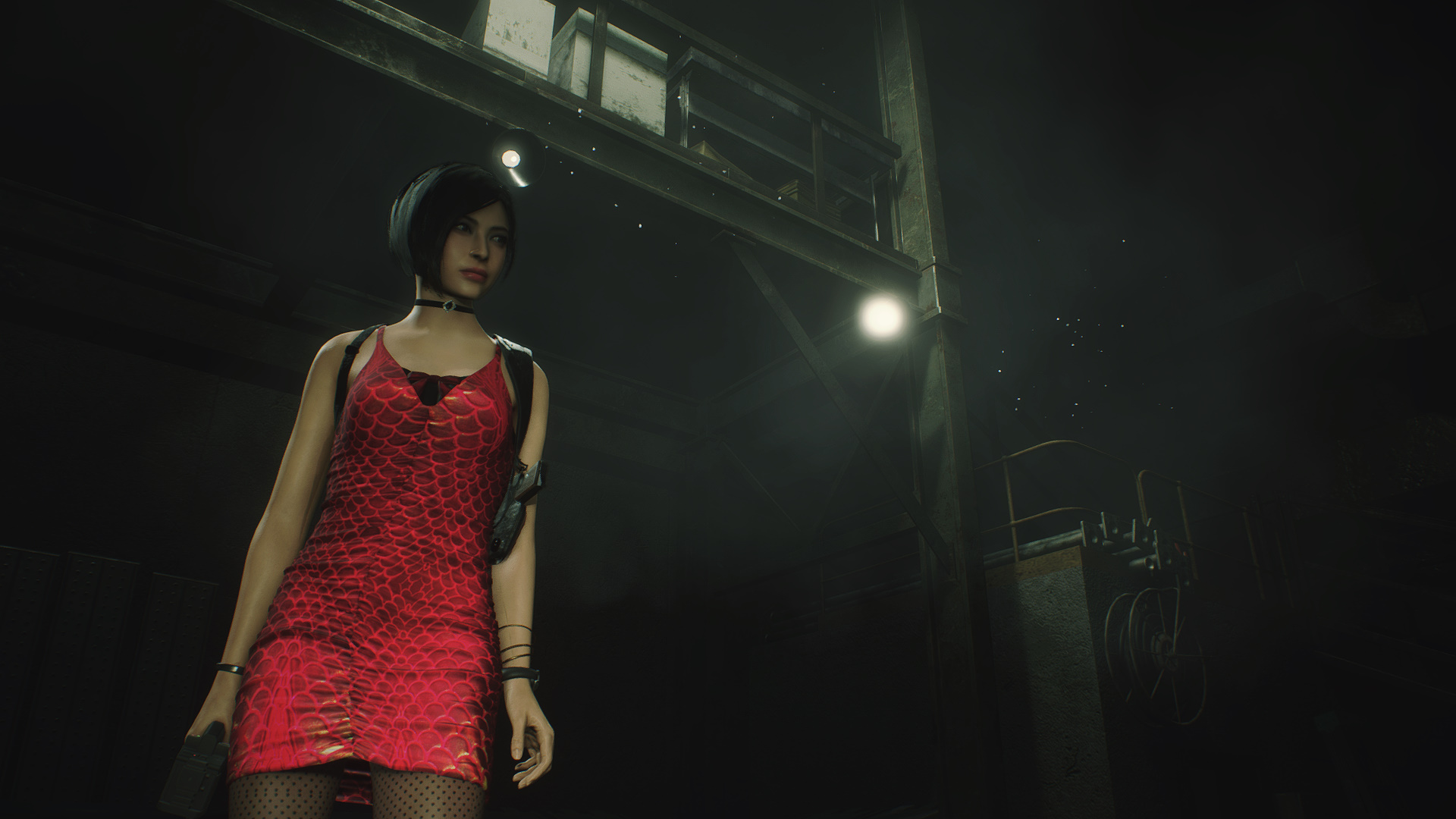 Ada Red Fish Scale Dress - Resident Evil 2 Remake Mods