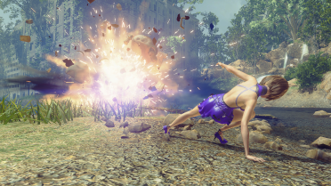 Tifa's Purple Dress as 2B's Revealing Outfit - NieR:Automata Mods