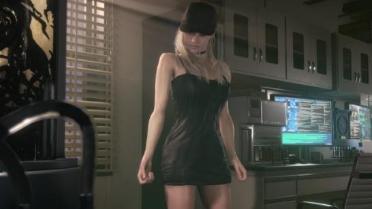 Rosemary Sexy Black Dress (Gold Edition) - Resident Evil Village Mods