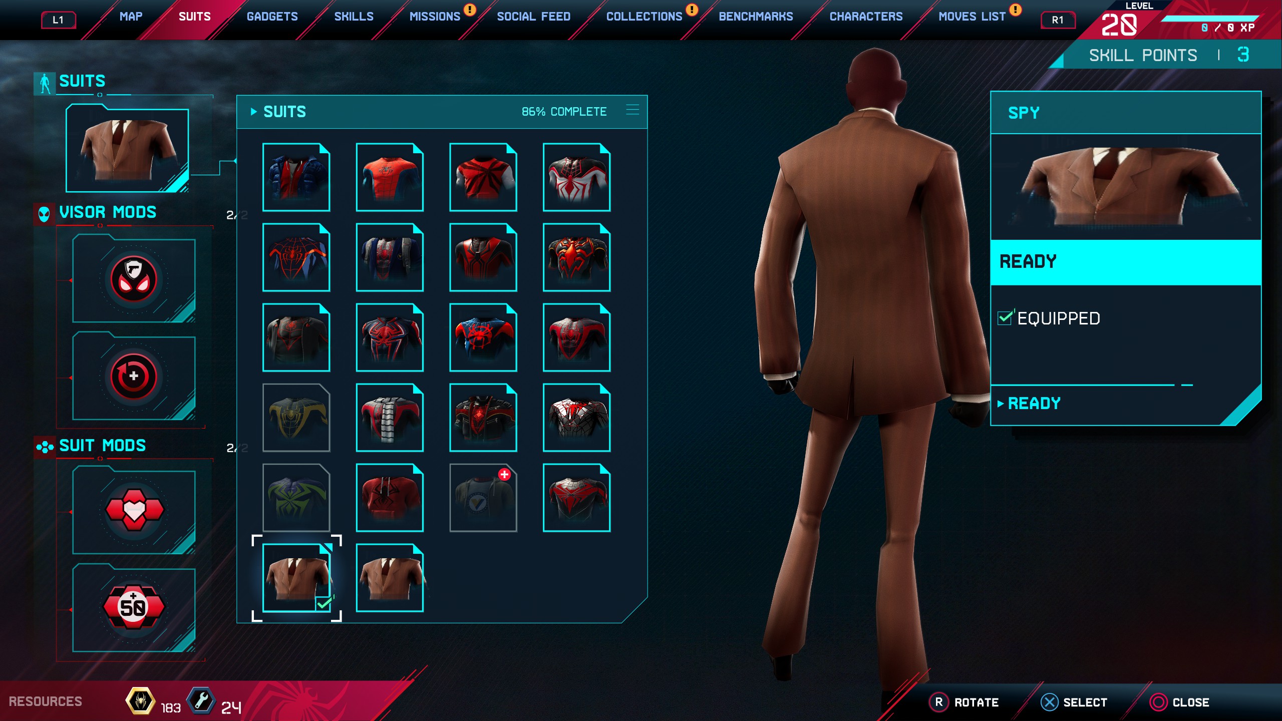 Spy (TF2) Suit Slot - Marvel's Spider-Man: Miles Morales Mods