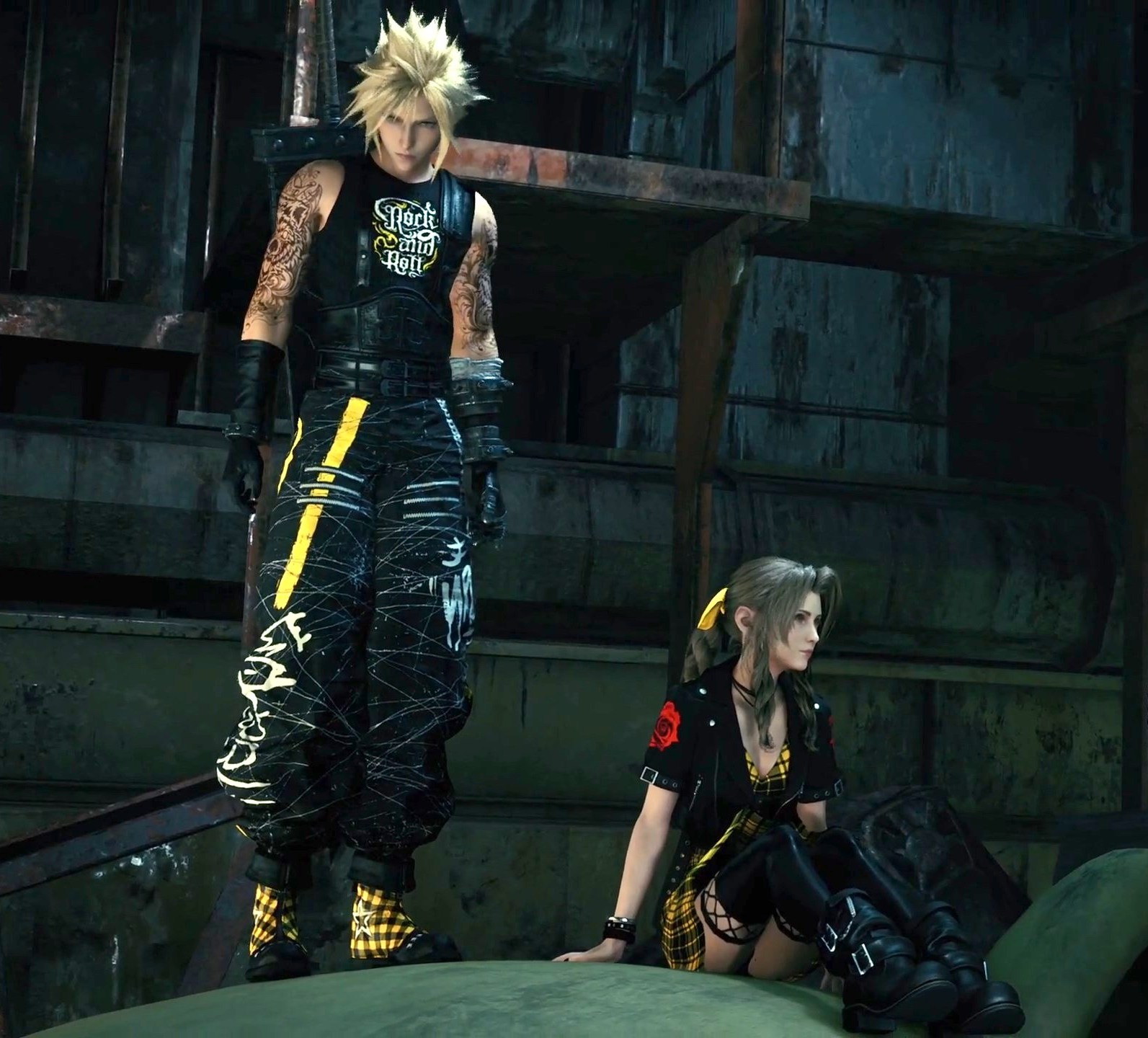 Cloud Rocker Outfit - Final Fantasy VII Remake Mods