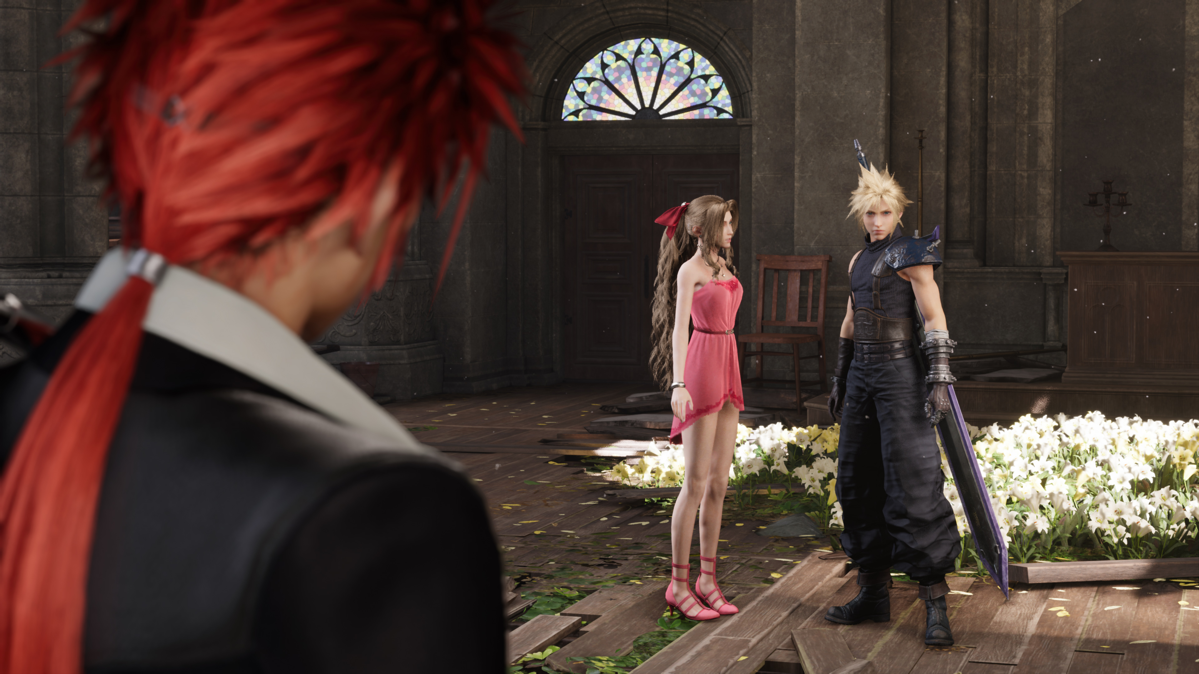Shorter Ordinary Dress for Aerith - Final Fantasy VII Remake Mods