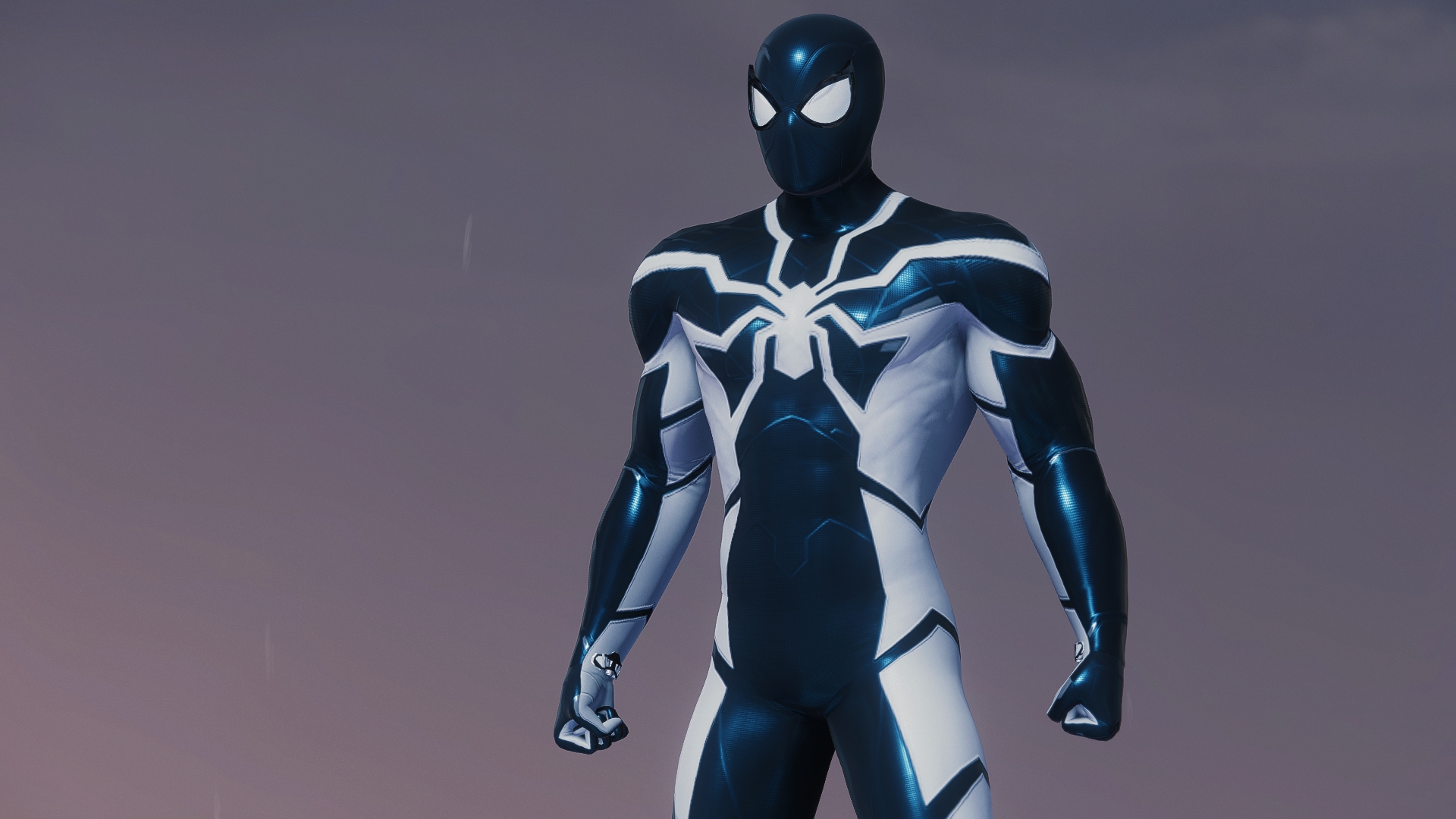 Future Foundation Muscular Stronger_Black suit_Black frame_001 - Marvel’s Spider-Man Remastered Mods