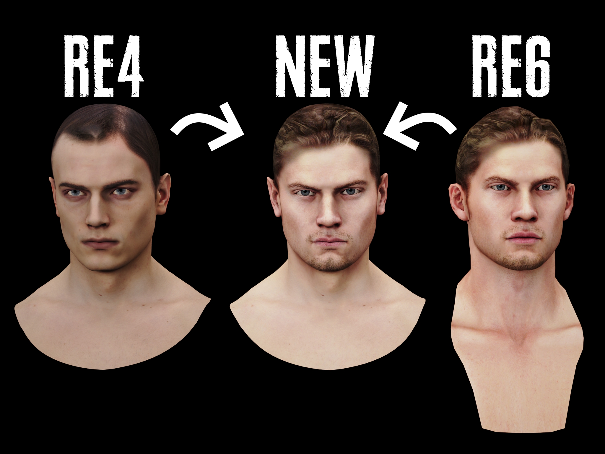Leon - RE6 Inspired Face (Beta) - Resident Evil 4 Remake Mods