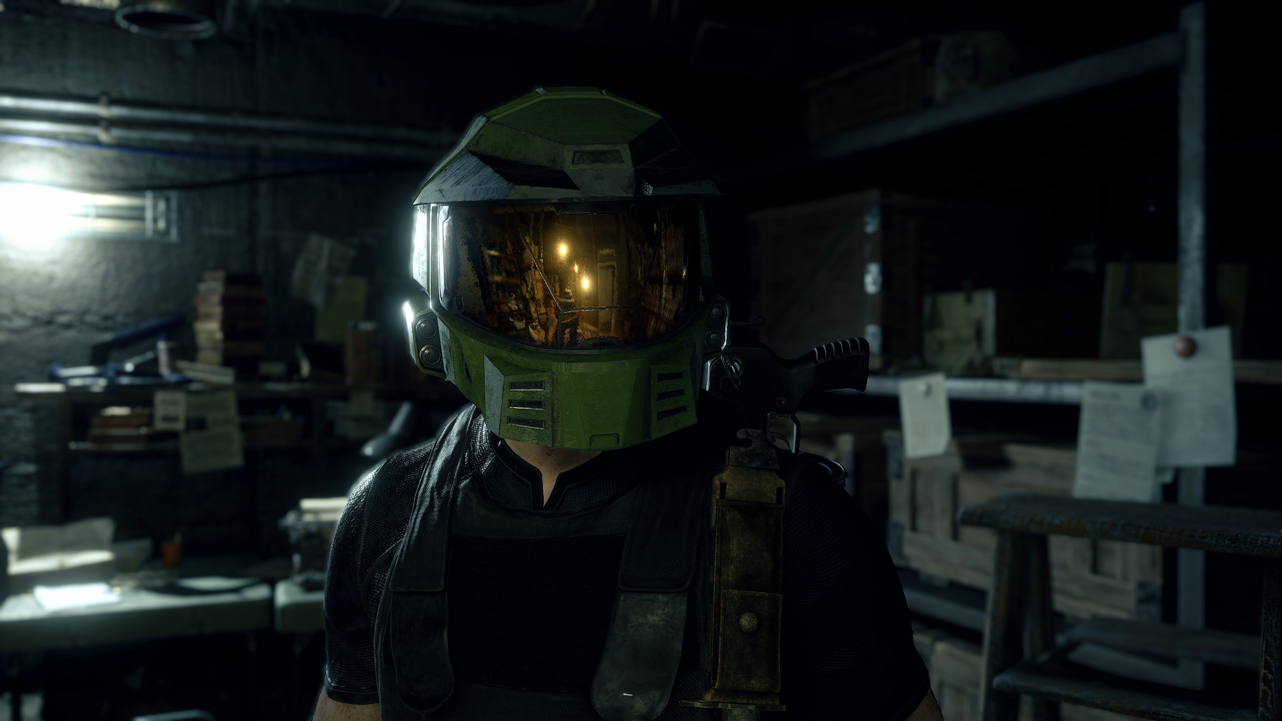 Halo CE Mark V Helmet - Flight Helmet - Resident Evil 4 Remake Mods