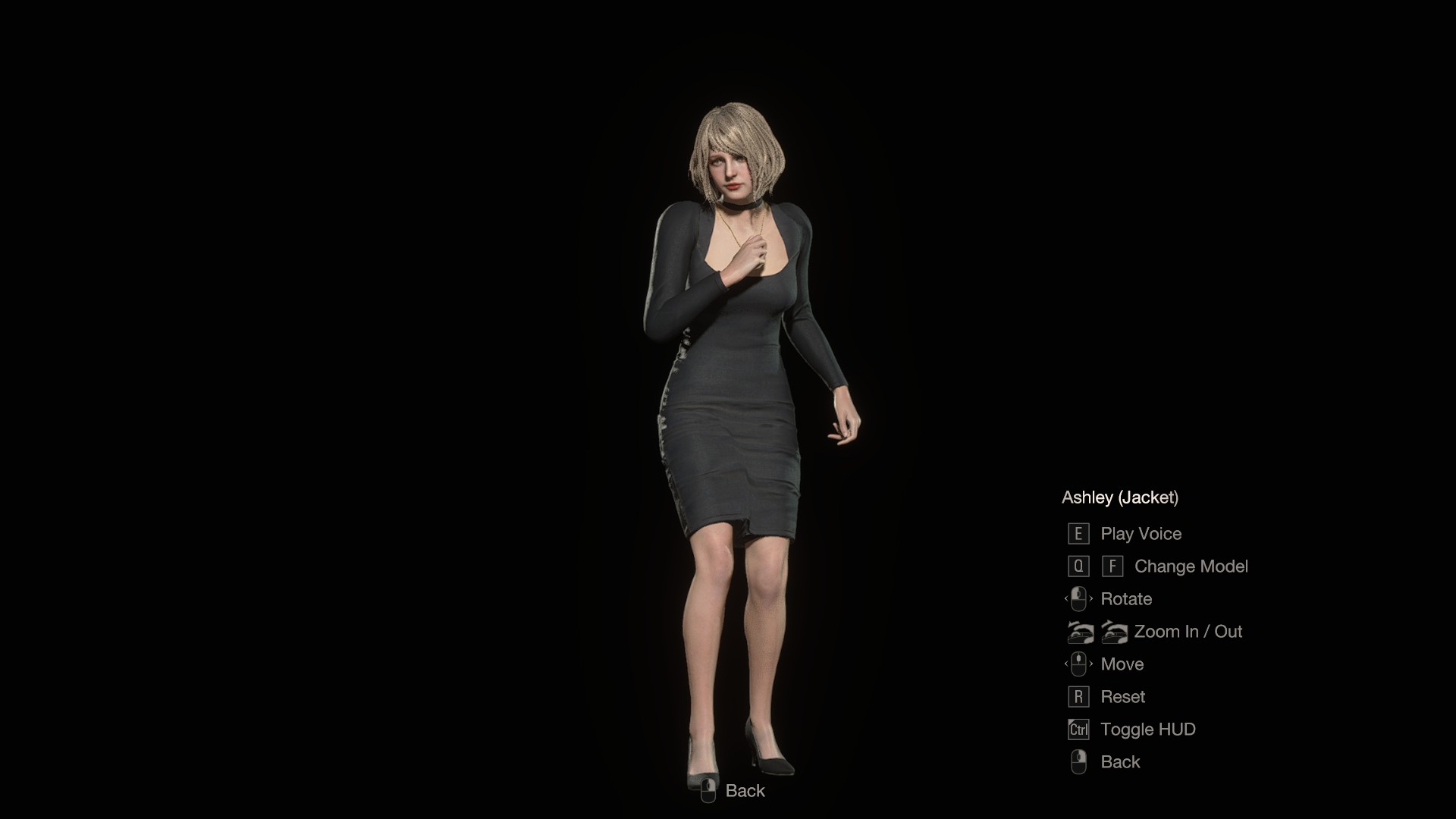 Black Dress Ashley - Resident Evil 4 Remake Mods