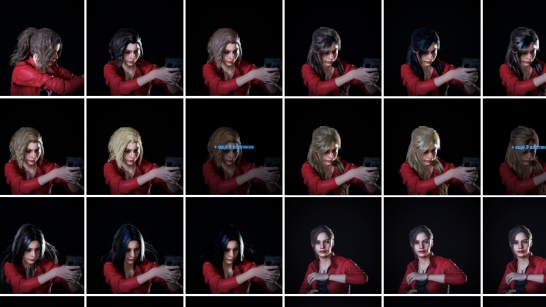 RE2 Hair And Makeup Collection For All Costumes - Resident Evil 2 ...