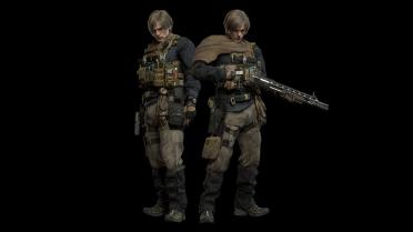 Ghost (Desert) over Default Leon - Resident Evil 4 Remake Mods