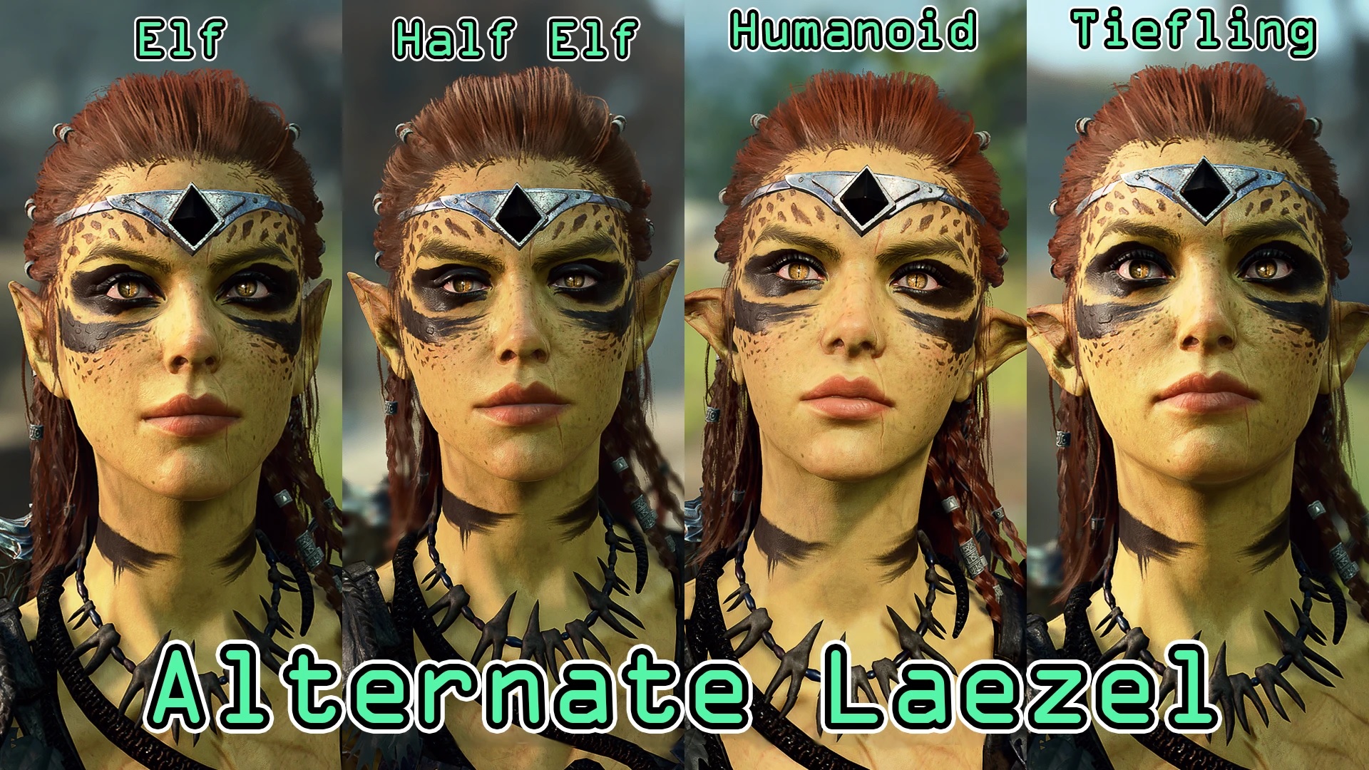 Lae'zel - Alternate Faces - Baldur's Gate 3 Mods