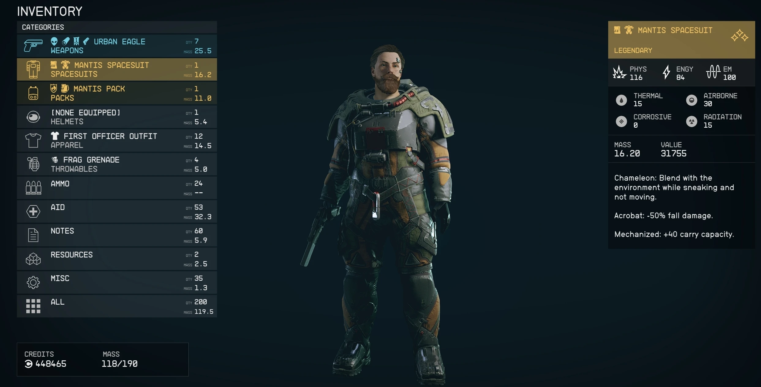 Mantis Armor Replacer - Bounty Hunter - Starfield Mods