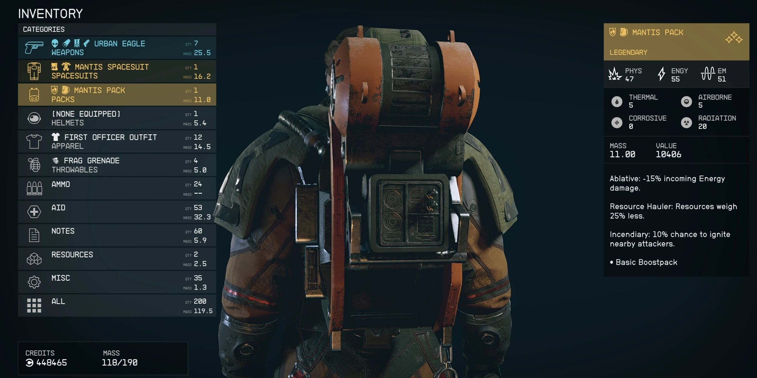 Mantis Armor Replacer - Bounty Hunter - Starfield Mods