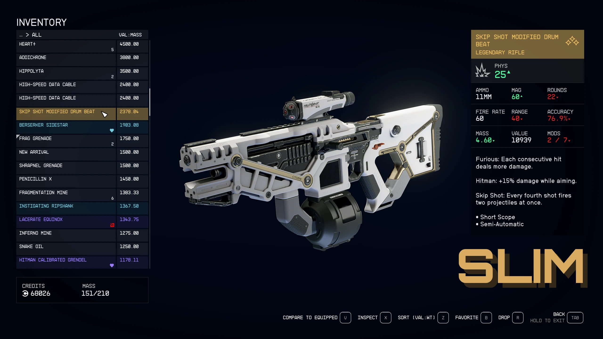 Compact Inventory UI - Starfield Mods