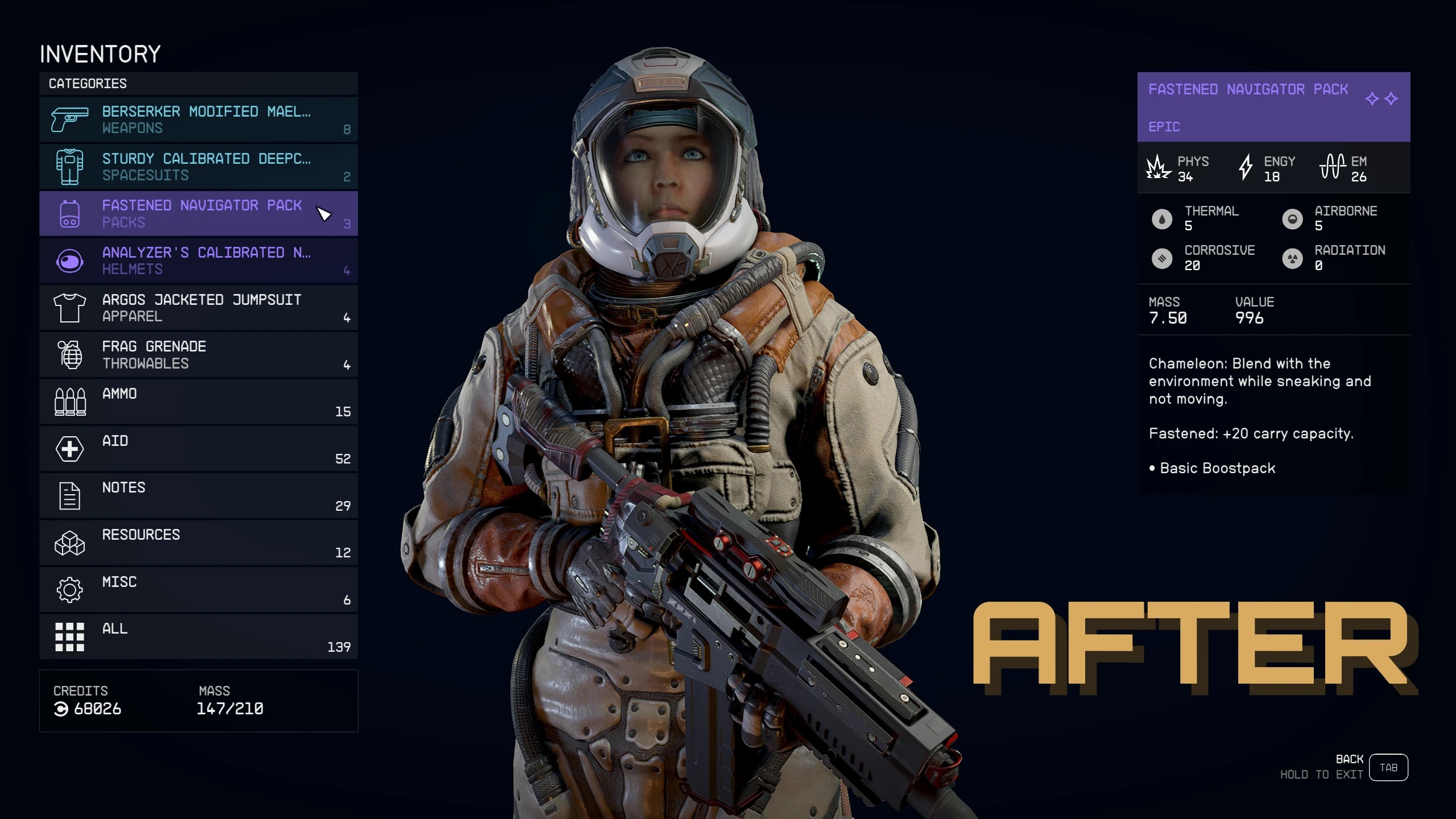 Compact Inventory UI - Starfield Mods