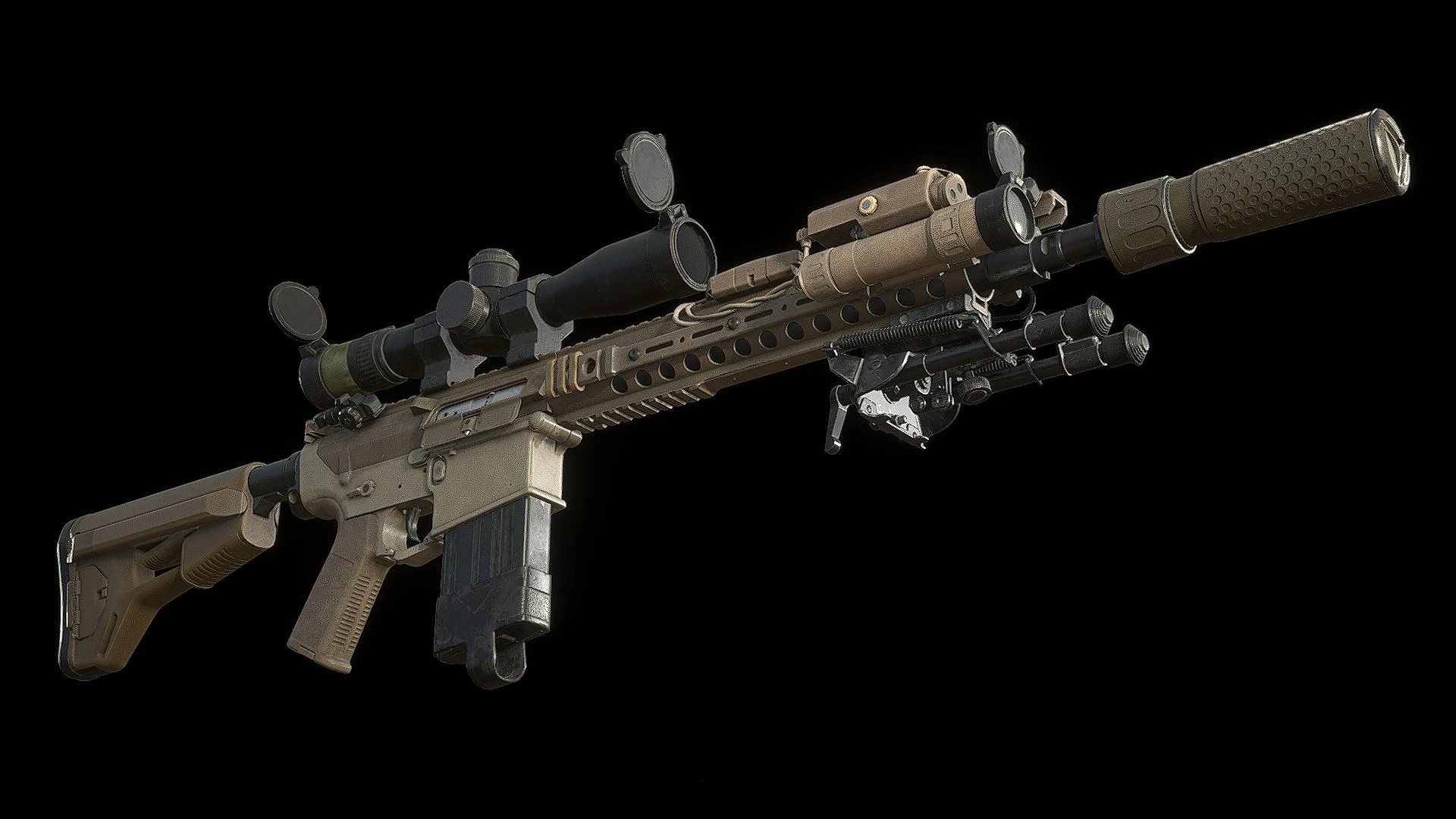 Knight's Armament M110 SASS - Resident Evil 4 Remake Mods